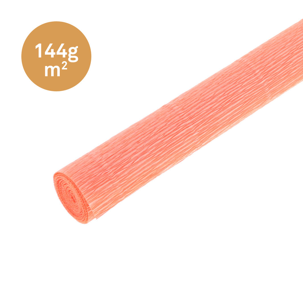 Crepe Paper - Coral - 50 x 60cm - 144g-m2 - 617 – Adeline Klam